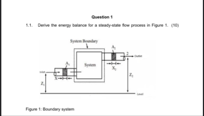 Solved Question 11.1. ﻿Derive the energy balance for a | Chegg.com