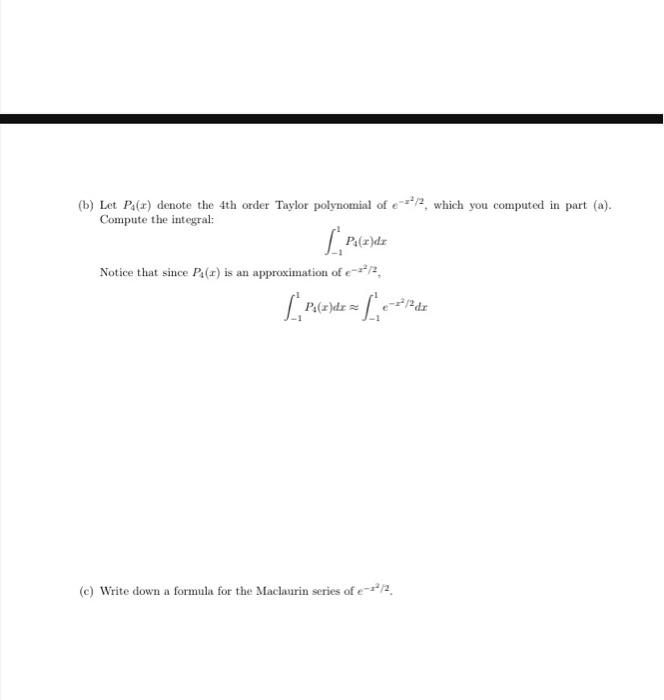 Solved (An Impossible Integral) It is a fact about the | Chegg.com