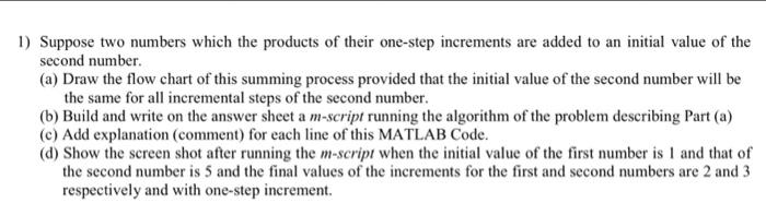 Solved 1) Suppose two numbers which the products of their | Chegg.com