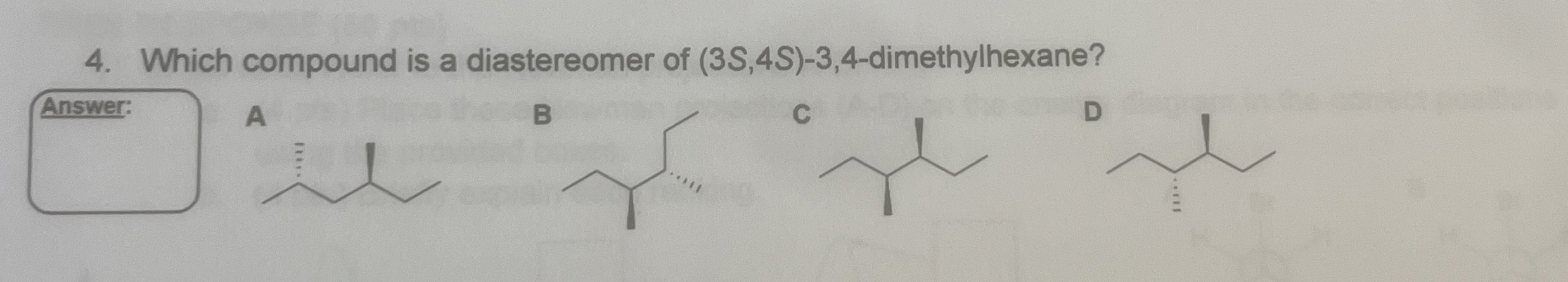 Solved Which compound is a diastereomer of | Chegg.com