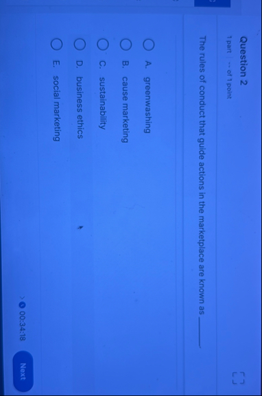 Solved Question 21 ﻿part-- ﻿of 1 ﻿pointThe rules of conduct | Chegg.com