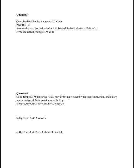 Solved Question: Consider the following fragment of C Code | Chegg.com