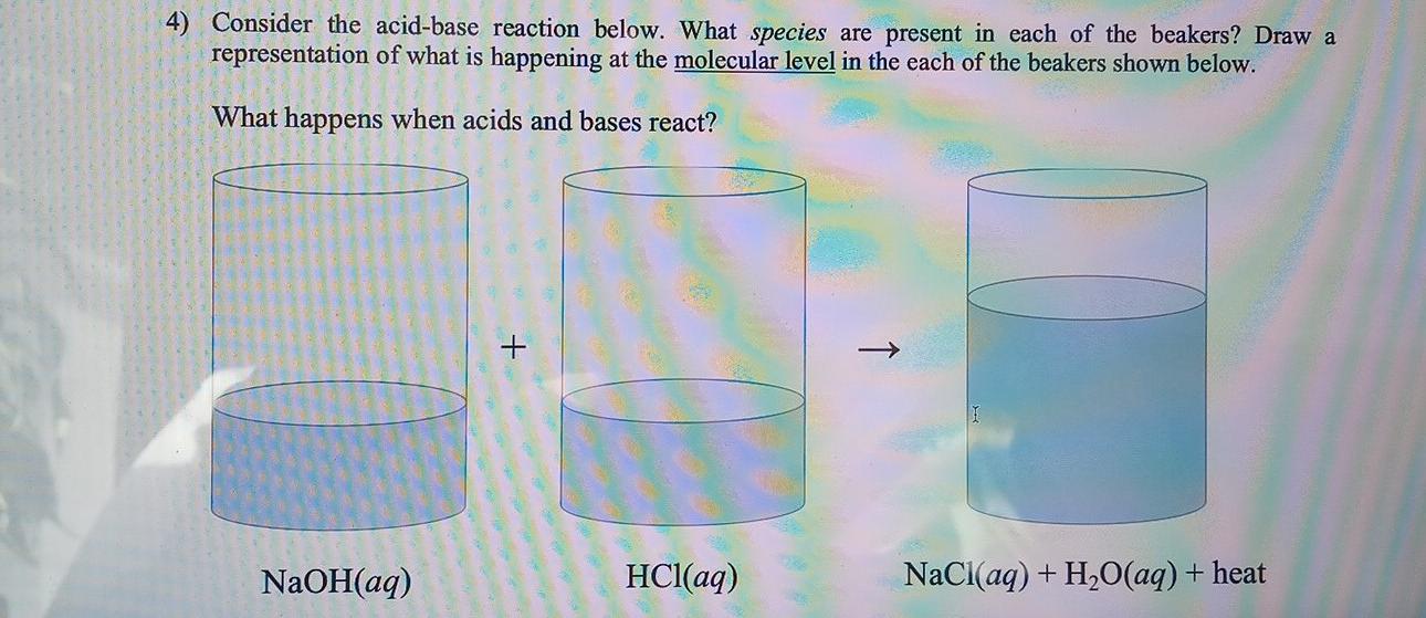 Solved 4) Consider the acid-base reaction below. What | Chegg.com