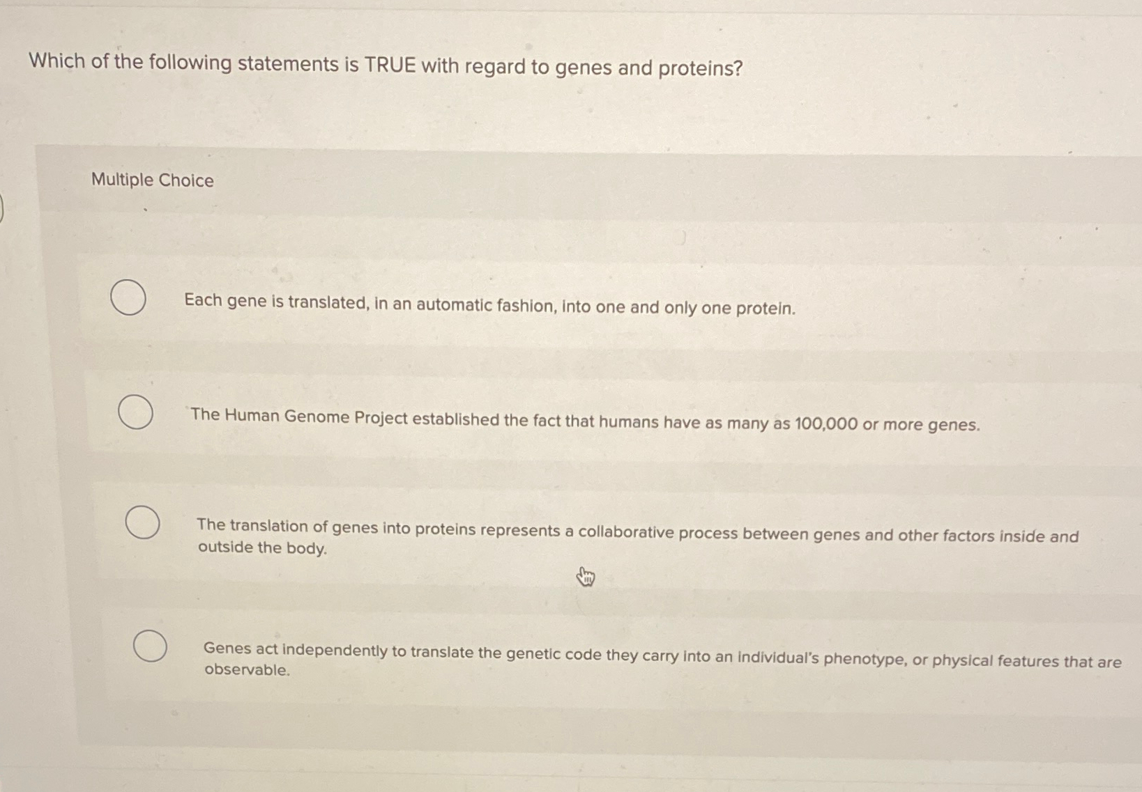 Solved Which of the following statements is TRUE with regard | Chegg.com