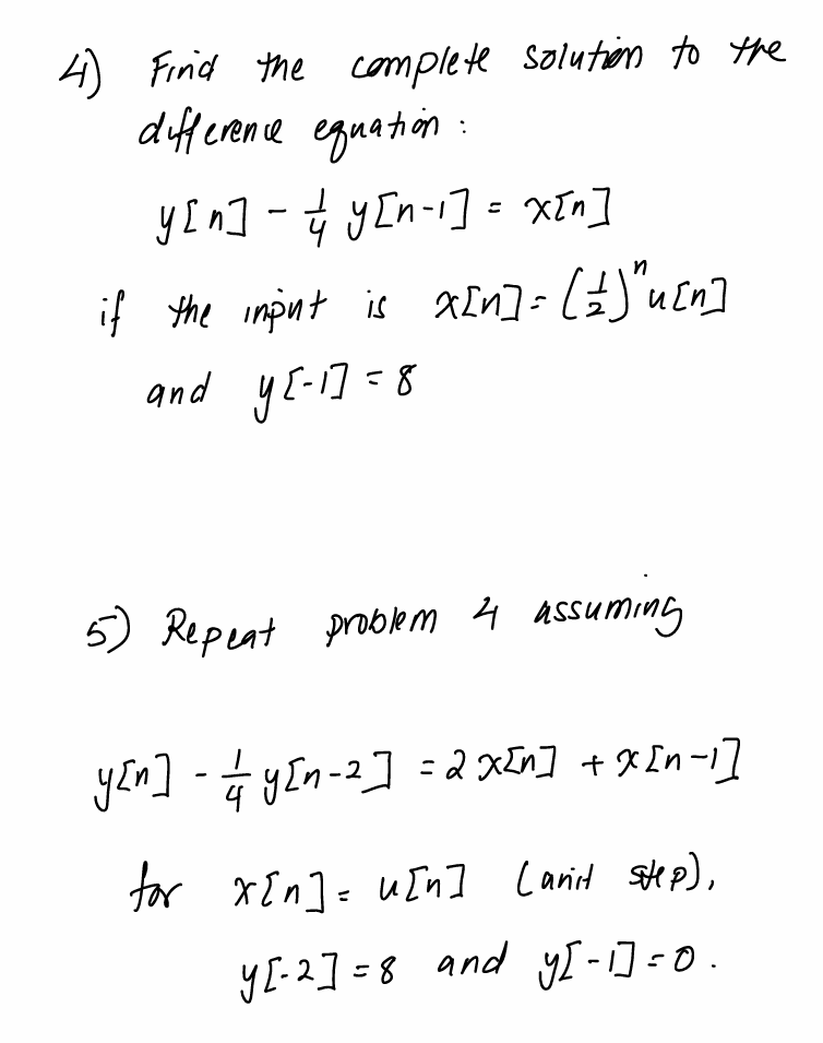 Solved Find the complete solution to ﻿thedifference | Chegg.com