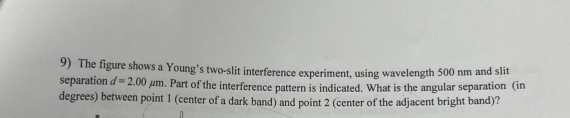 Solved The figure shows a Young's two-slit interference | Chegg.com