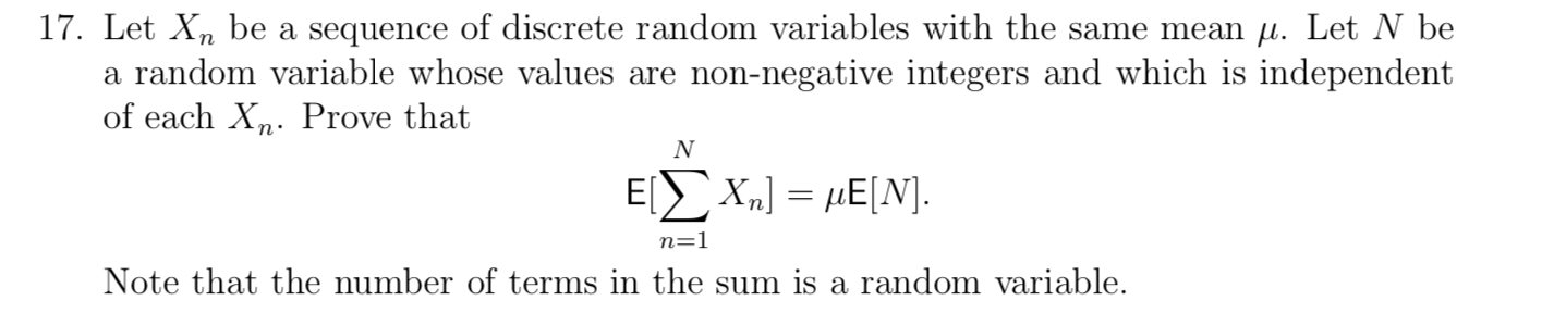 Solved Let xn ﻿be a sequence of discrete random variables | Chegg.com