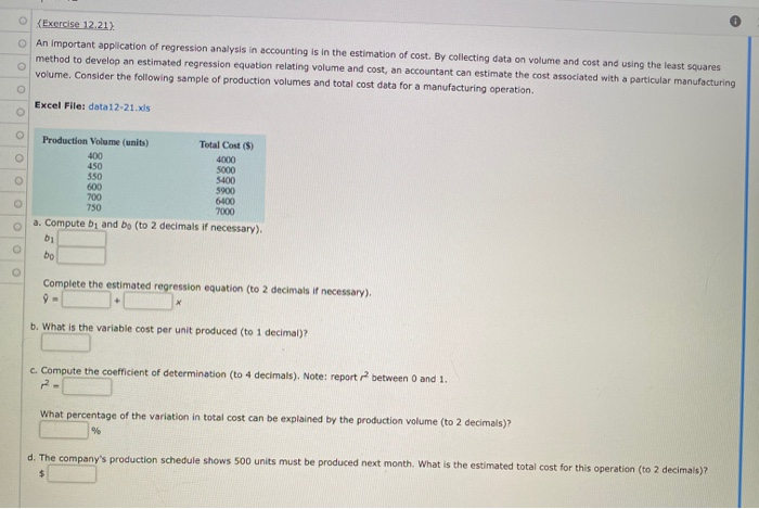 Solved {Exercise 12.21) An important application of | Chegg.com