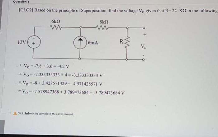 Solved Question 1 [CLO2) Based on the principle of | Chegg.com