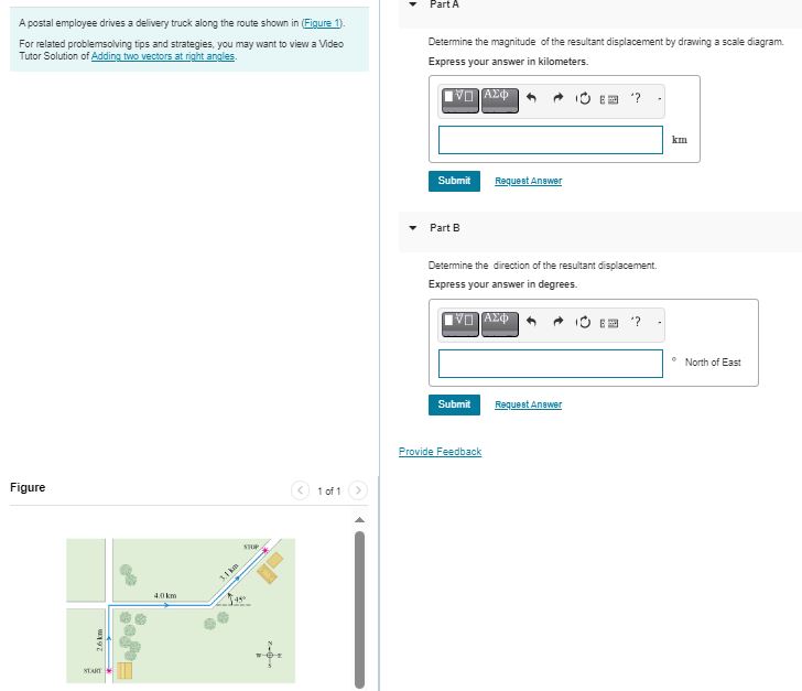 A postal employee drives a delivery truck along the | Chegg.com