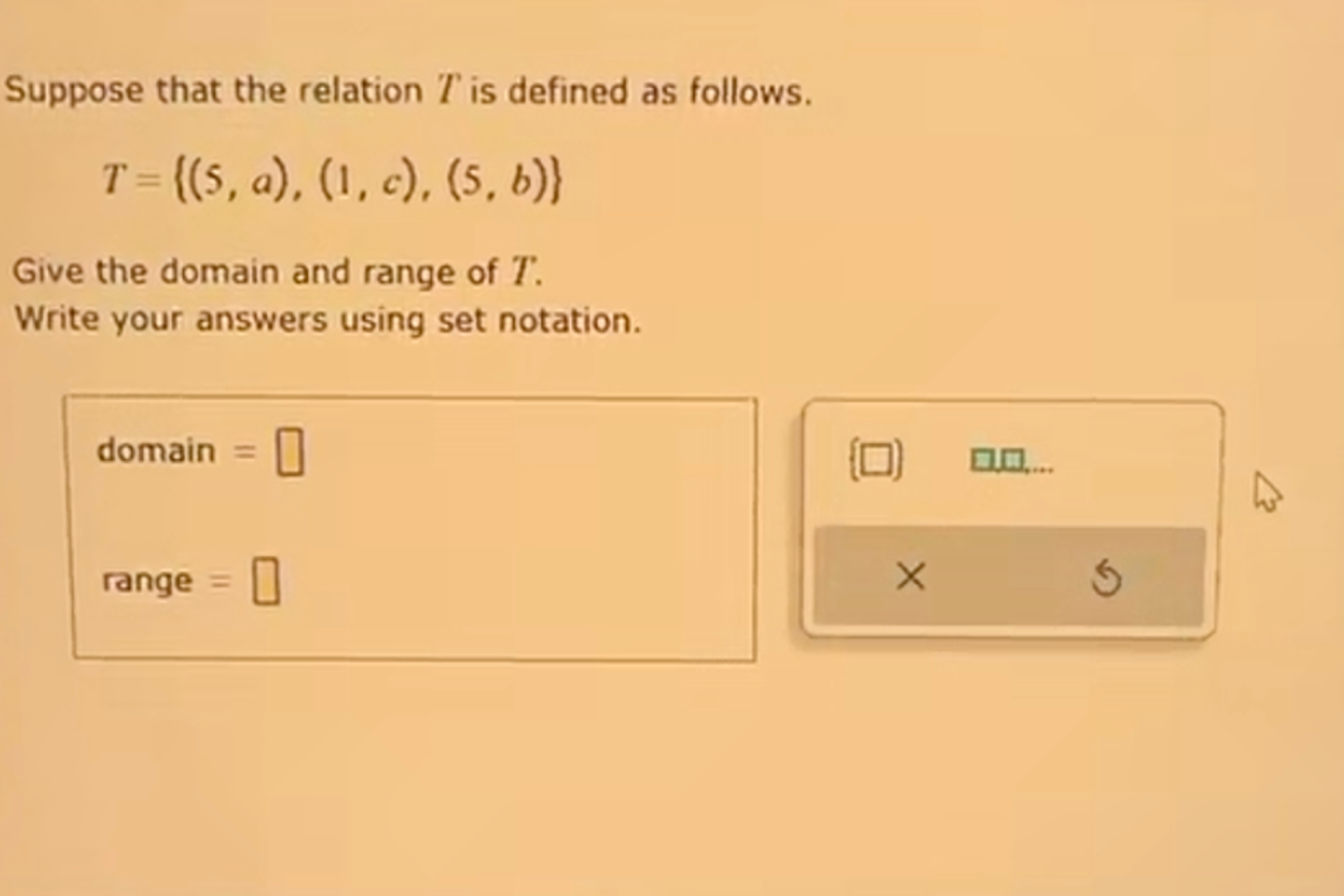 Solved Suppose that the relation T ﻿is defined as | Chegg.com