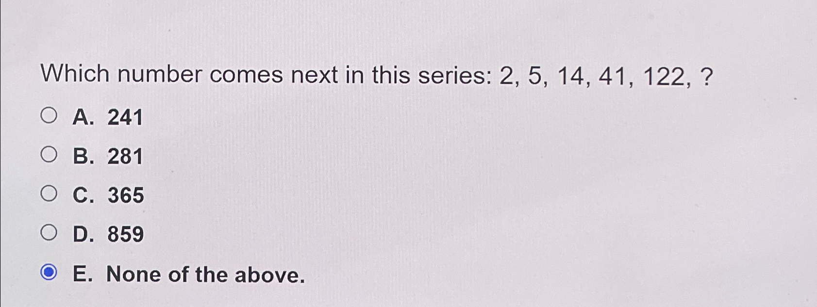 Solved Which number comes next in this series: | Chegg.com