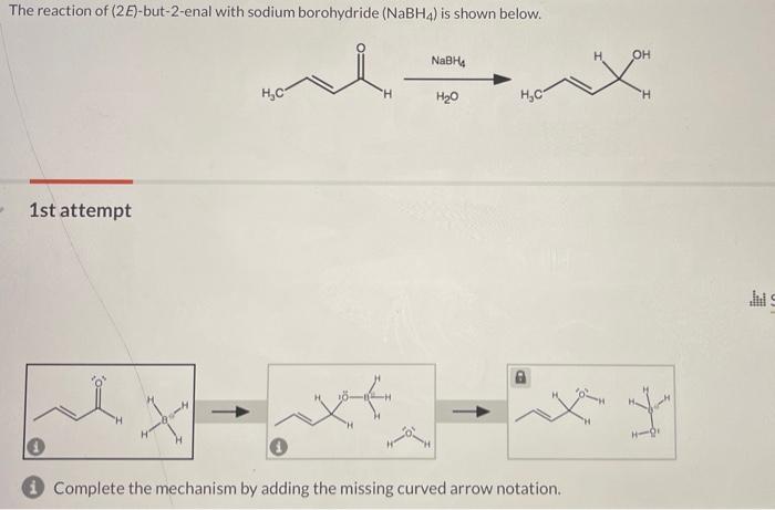 Solved The reaction of (2E)-but-2-enal with sodium | Chegg.com