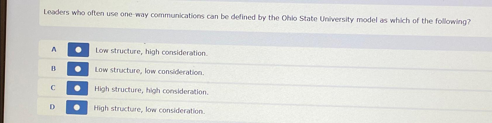 Solved Leaders who often use one-way communications can be | Chegg.com