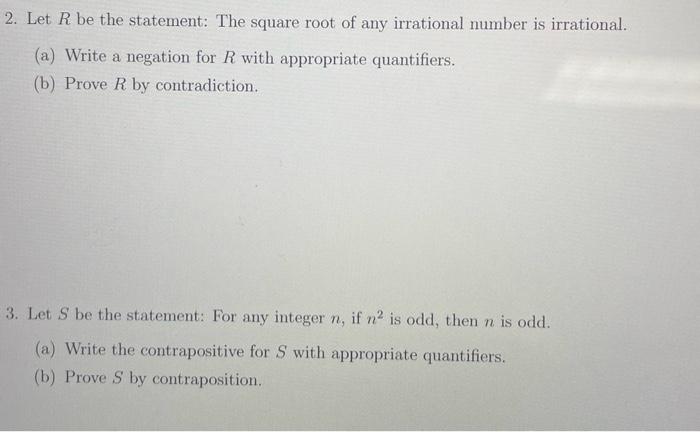 Solved Directions: For each of the following, write a formal | Chegg.com
