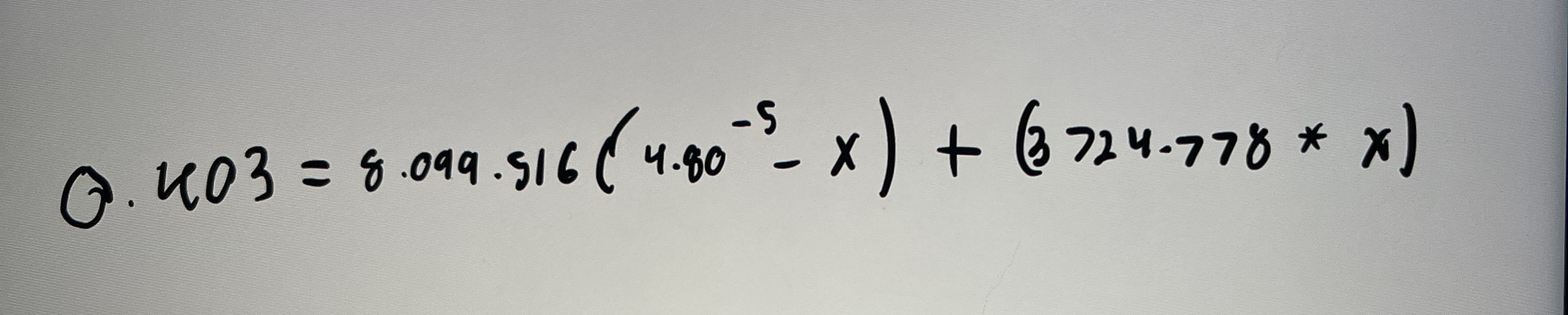 Solved Solve for x show all calculations | Chegg.com