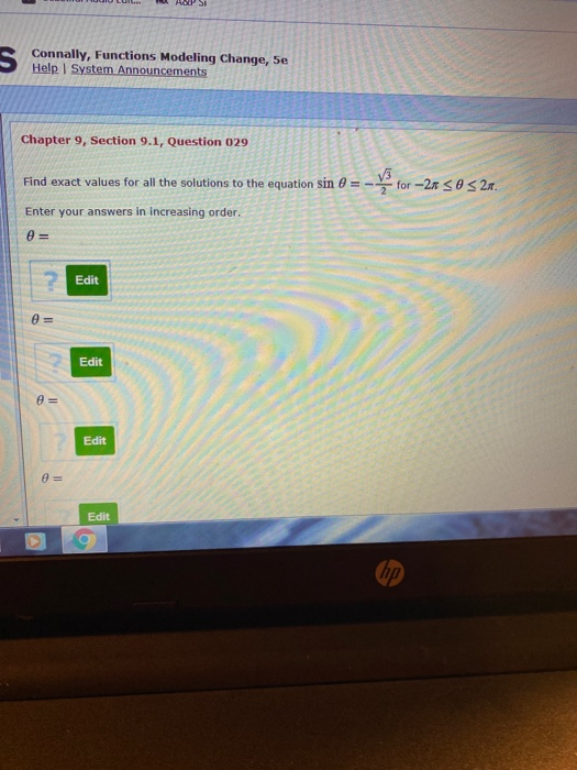 Solved T UU LUL. AMP SI Connally, Functions Modeling Change, | Chegg.com