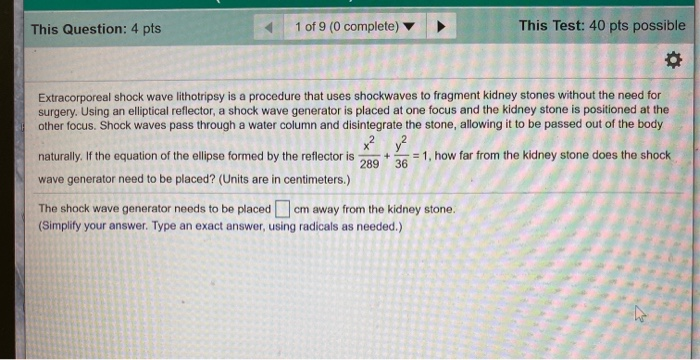 Solved - This Question: 4 pts 1 of 9 (0 complete) This Test: | Chegg.com