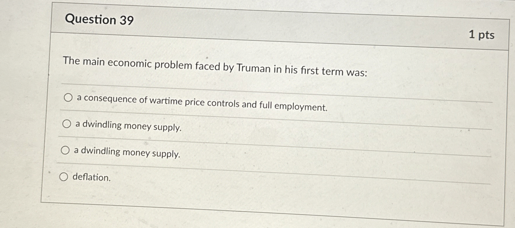 Solved Question 391 ptsThe main economic problem faced by | Chegg.com Solved Question 391 ptsThe main economic problem faced by | Chegg.com