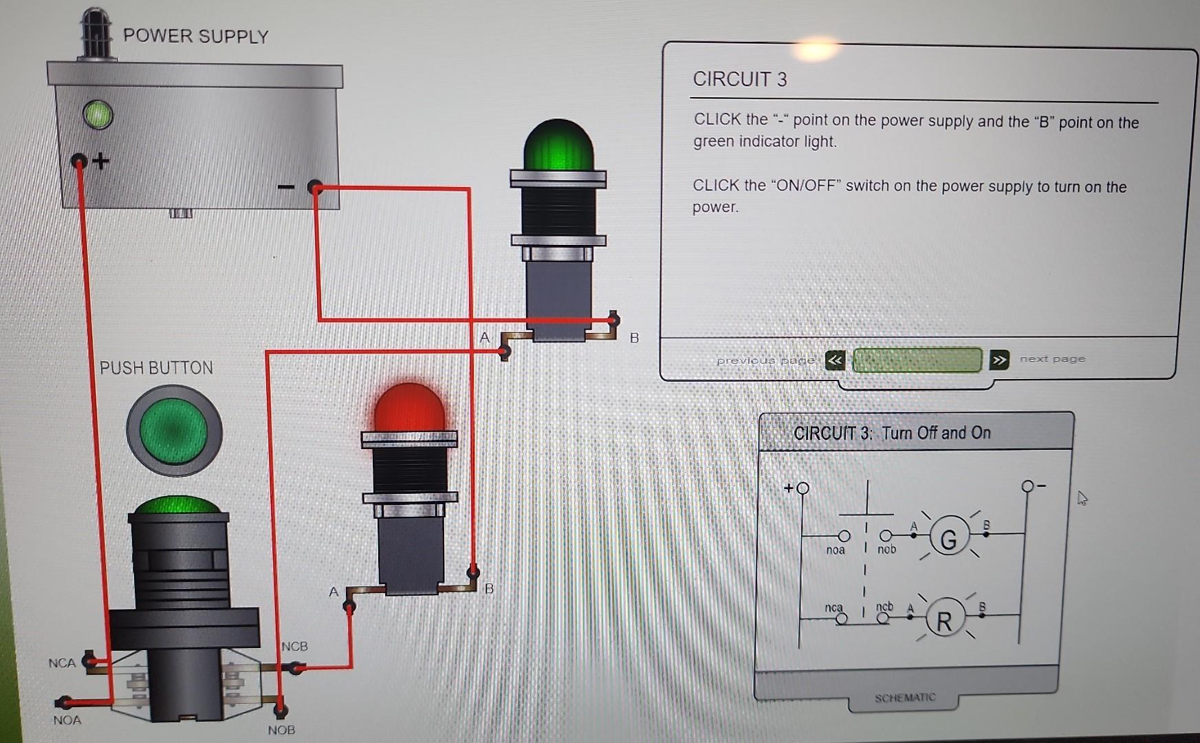 Solved In circuit 3, what two loads does the pushbutton | Chegg.com