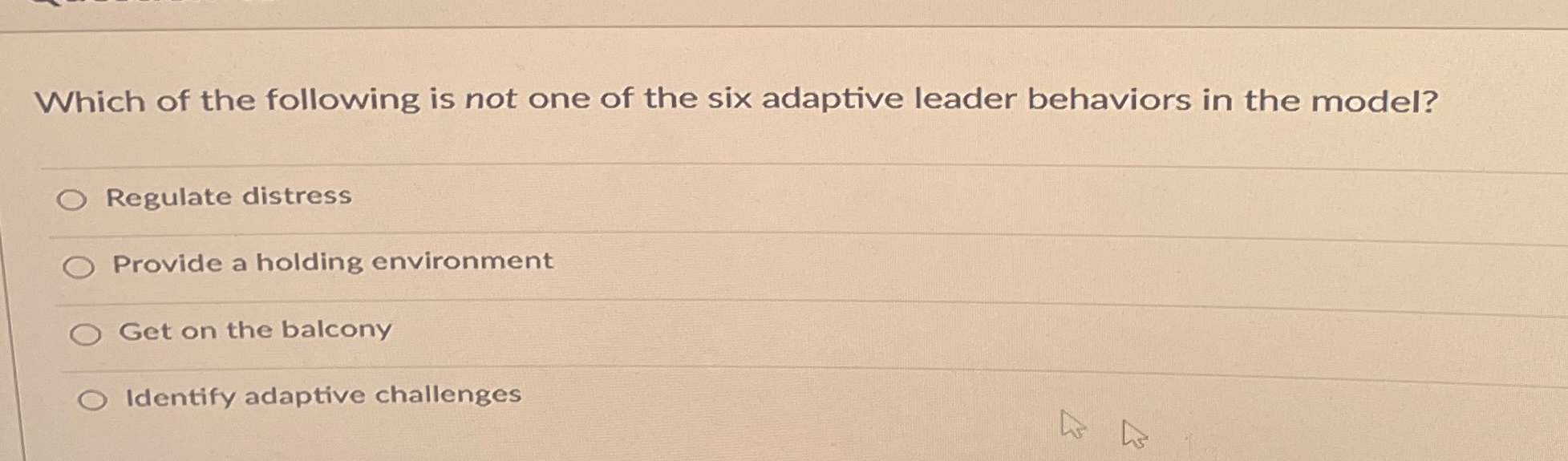 Solved Which of the following is not one of the six adaptive | Chegg.com