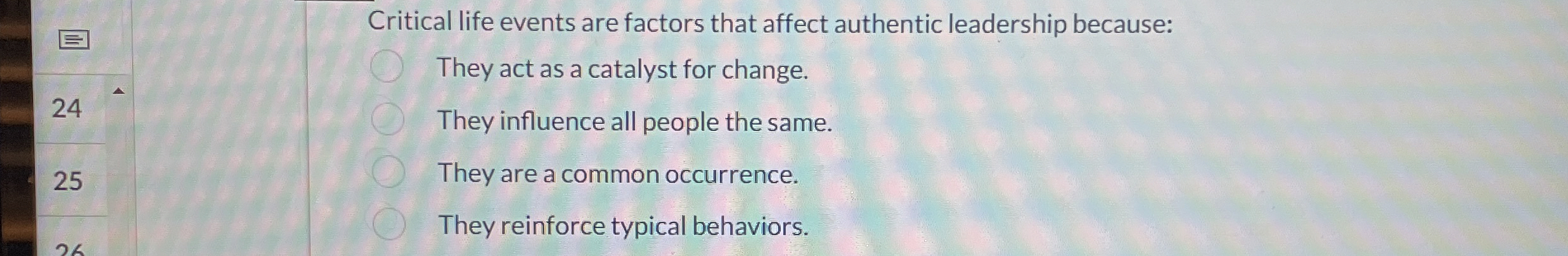 Solved Critical life events are factors that affect | Chegg.com