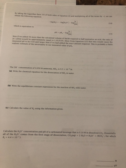 Solved CONSIDER THIS In the method of half-neutralization | Chegg.com