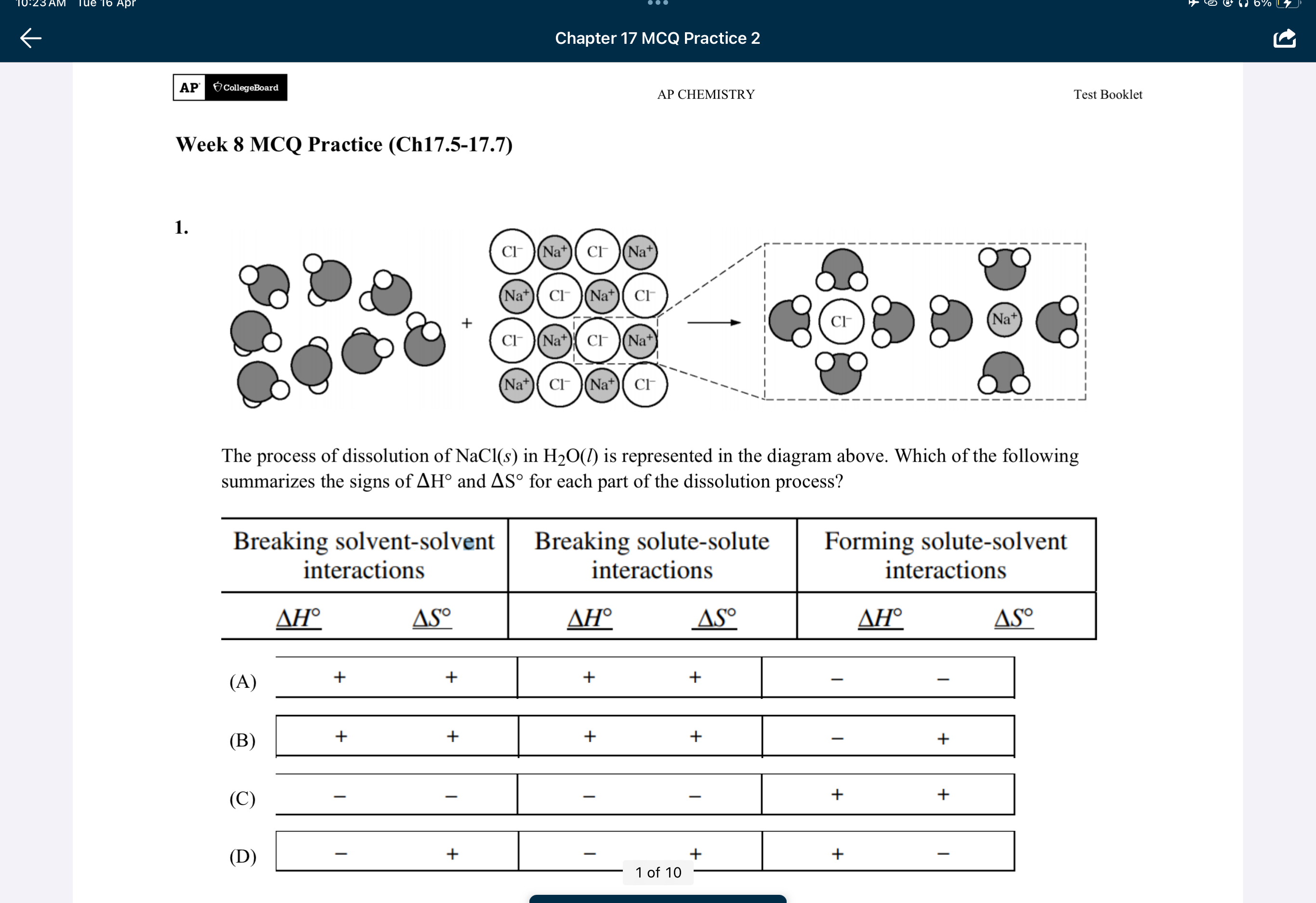 Solved Chapter 17 ﻿MCQ Practice 2AP'ӨCollegeBoardAP | Chegg.com