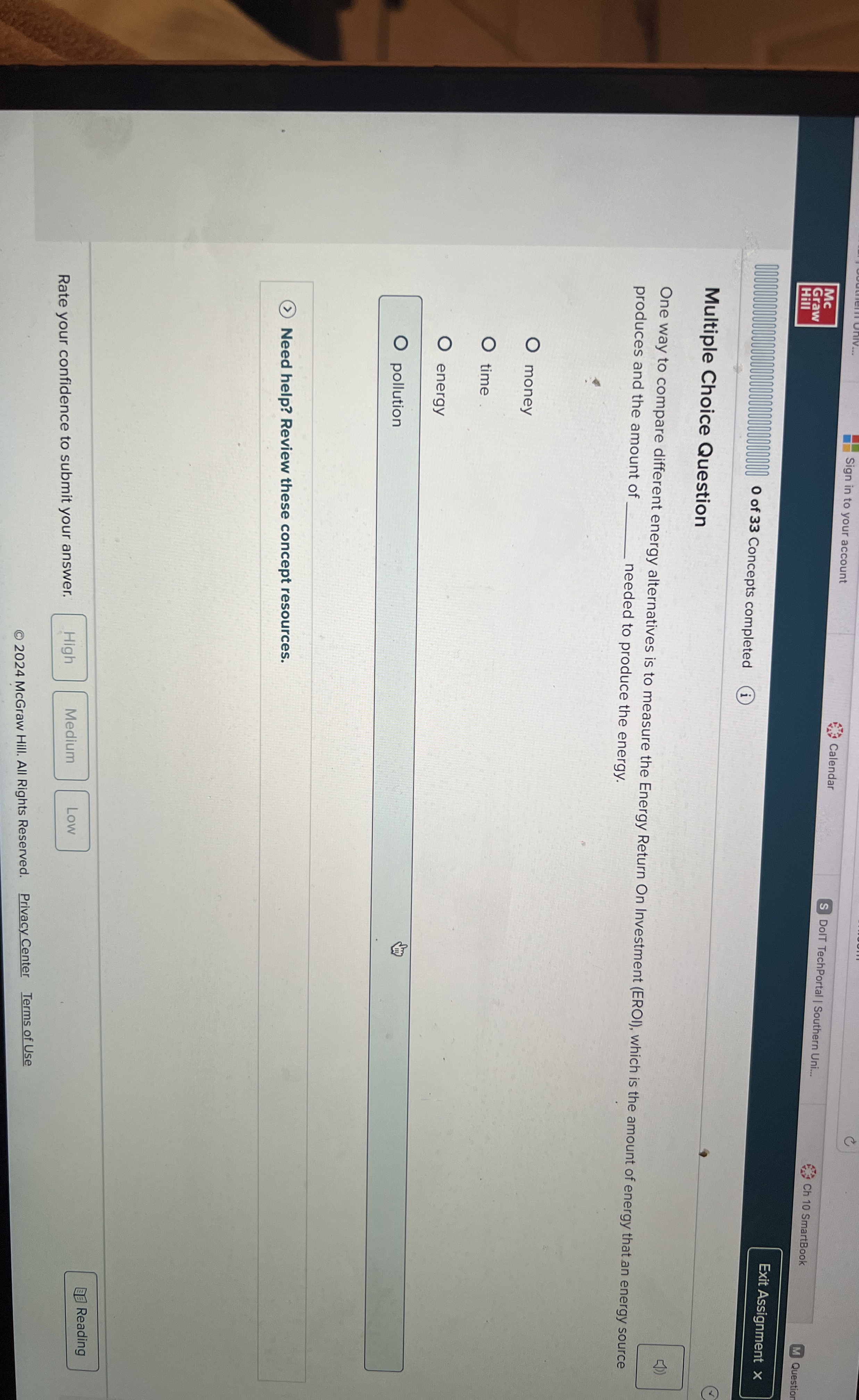 Solved Multiple Choice QuestionOne way to compare different | Chegg.com