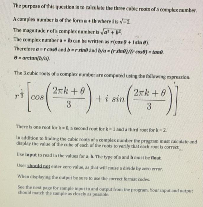 Solved The purpose of this question is to calculate the | Chegg.com