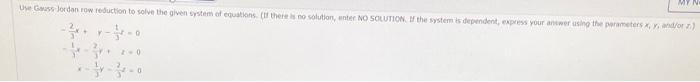 Solved −32x+y−31y=0−y1x−32y+x=0x−31y−32x−0 | Chegg.com