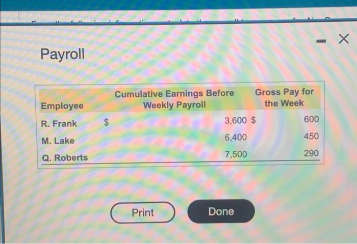 [Solved]: From the following information, calculate the pay