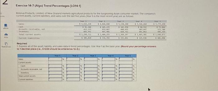 Solved 2 5 oints eBook Print References Exercise 14-7 (Algo) | Chegg.com