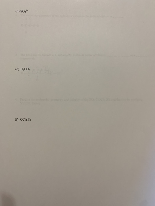 Solved UNIT 5 - Assignments 1. Draw the Lewis structures and | Chegg.com