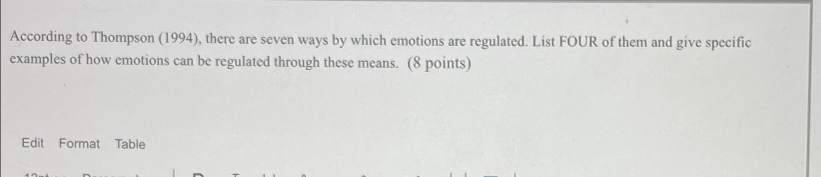 Solved According to Thompson (1994), ﻿there are seven ways | Chegg.com