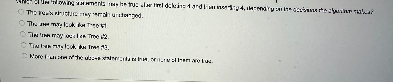 Solved The tree's structure may remain unchanged. The tree | Chegg.com