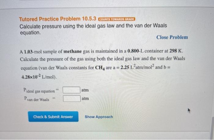 Solved Tutored Practice Problem 10.5.3 COUNTS TOWARDS GRADE | Chegg.com