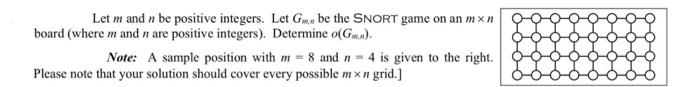 Solved Game: SNORT (Parti Position: A graph with each vertex | Chegg.com