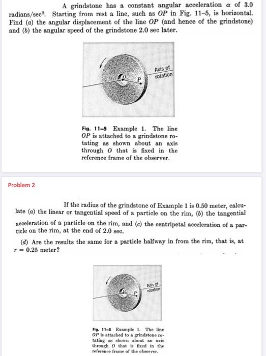 Solved A grindstone has a constant angular acceleration a of | Chegg.com
