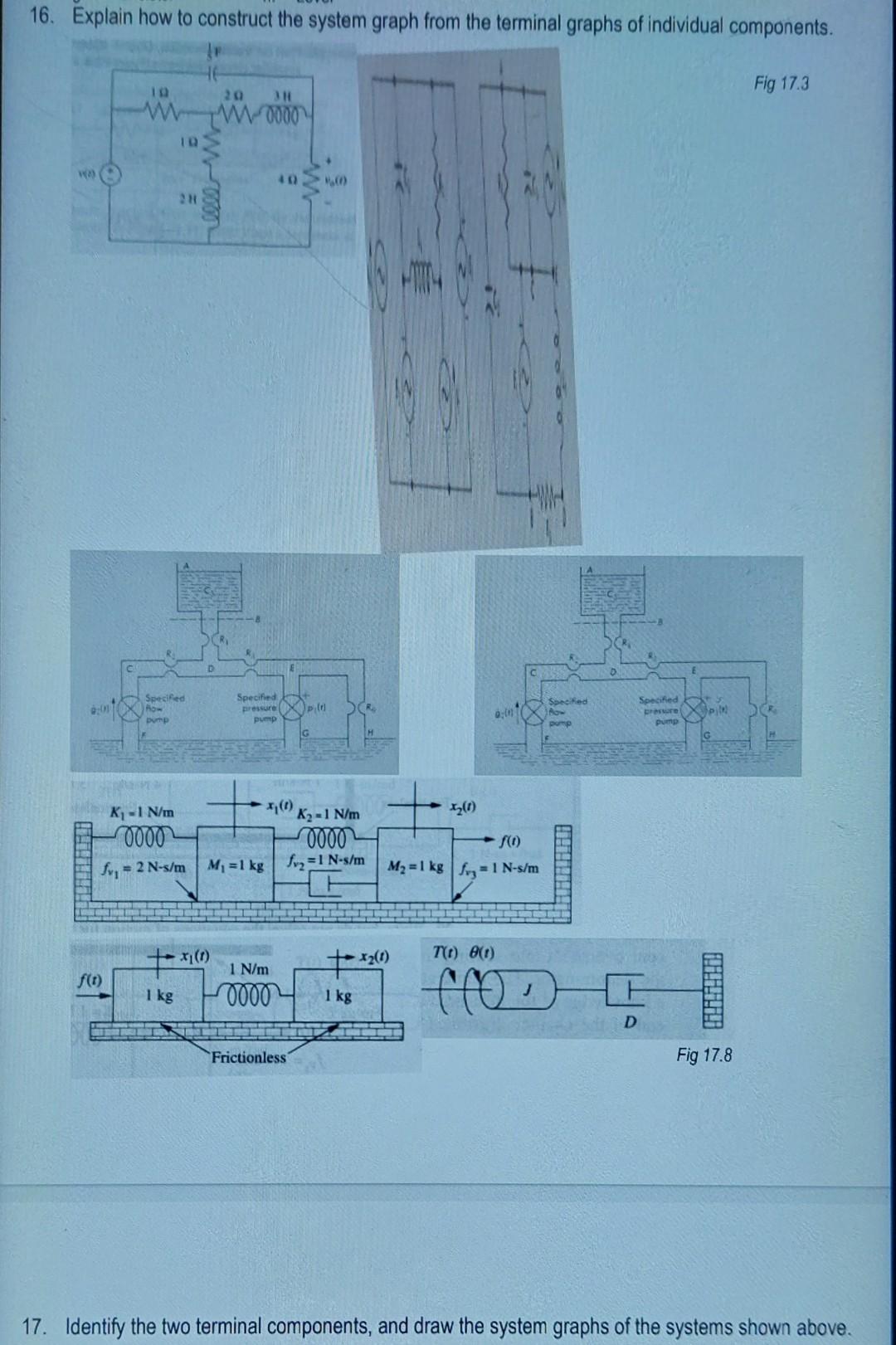 17. Identify the two terminal components, and draw | Chegg.com
