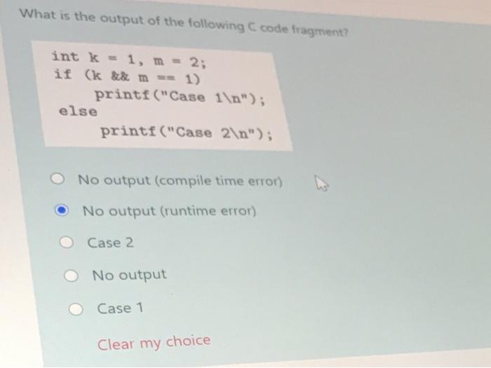 Solved What is the output of the following code fragment? | Chegg.com
