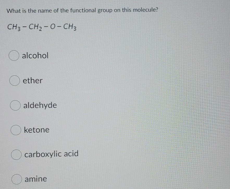 Solved What is the name of the functional group on this | Chegg.com
