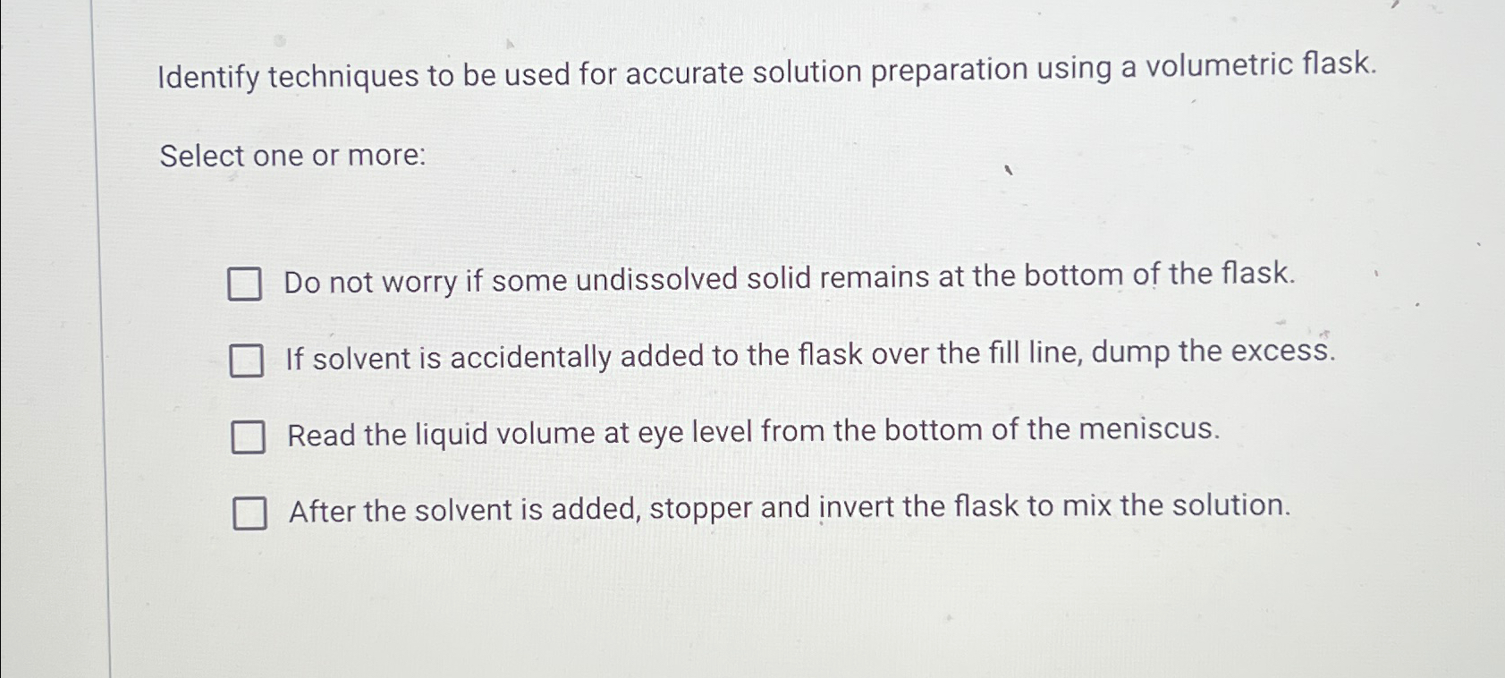 Solved Identify techniques to be used for accurate solution | Chegg.com