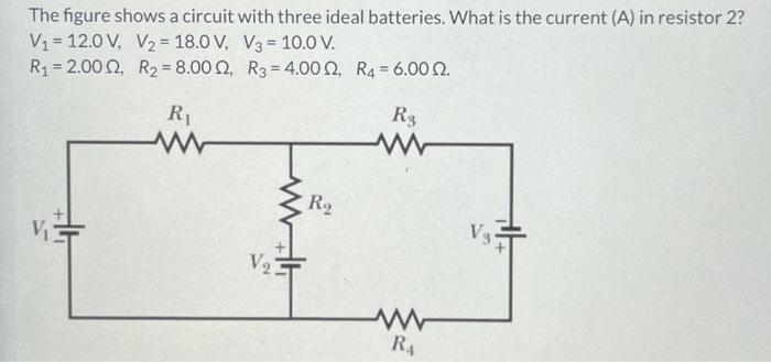 Solved The figure shows a circuit with three ideal | Chegg.com