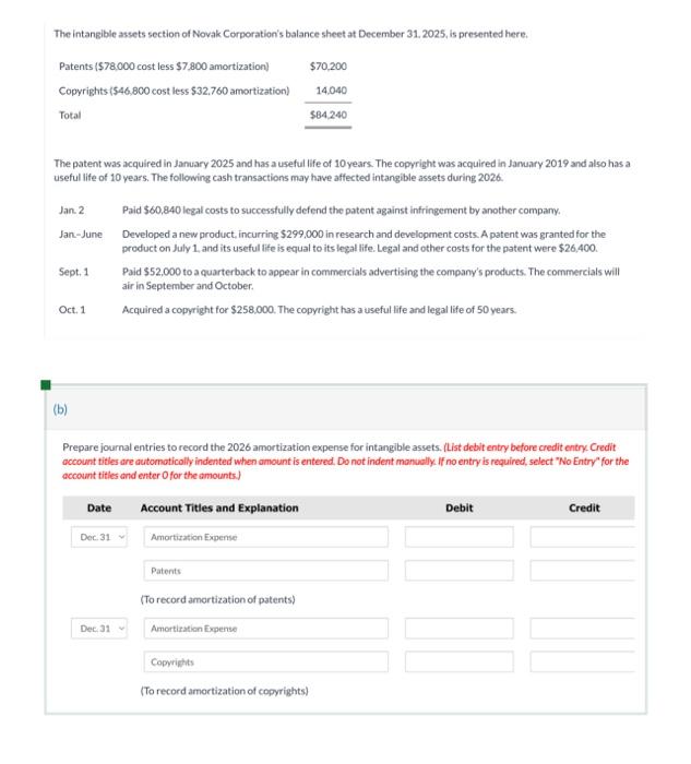 Solved Prepare journal entries to record the 2026 | Chegg.com