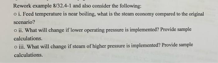 Solved Rework example 8/32.4-1 and also consider the | Chegg.com