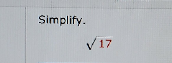 Solved DETAILS Simplify. 17 4.123 Need Help? Read It | Chegg.com