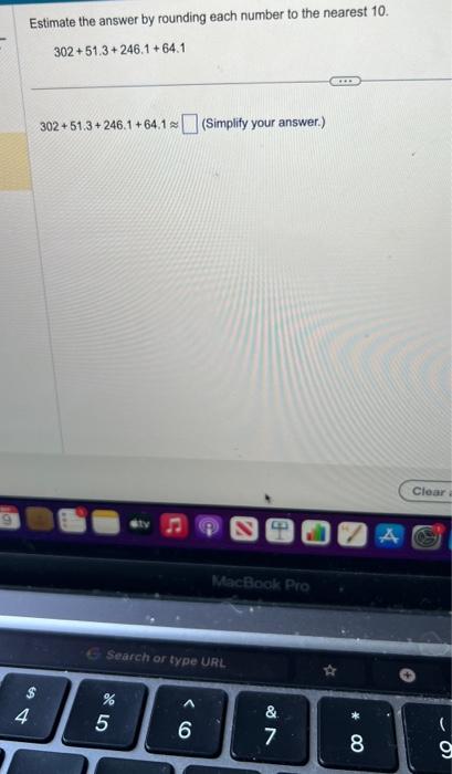 Solved Estimate the answer by rounding each number to the | Chegg.com