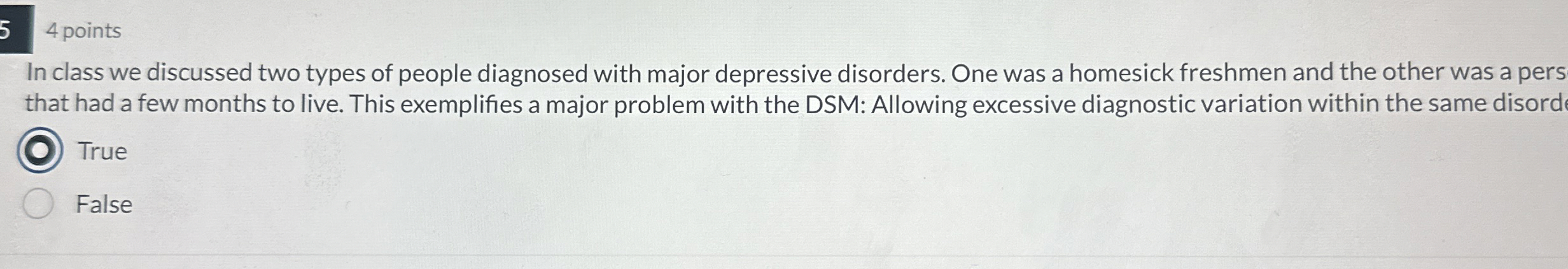 Solved 4 ﻿pointsIn class we discussed two types of people | Chegg.com