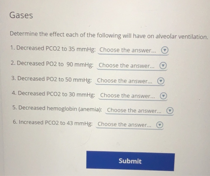 Solved Gases Determine the effect each of the following will | Chegg.com